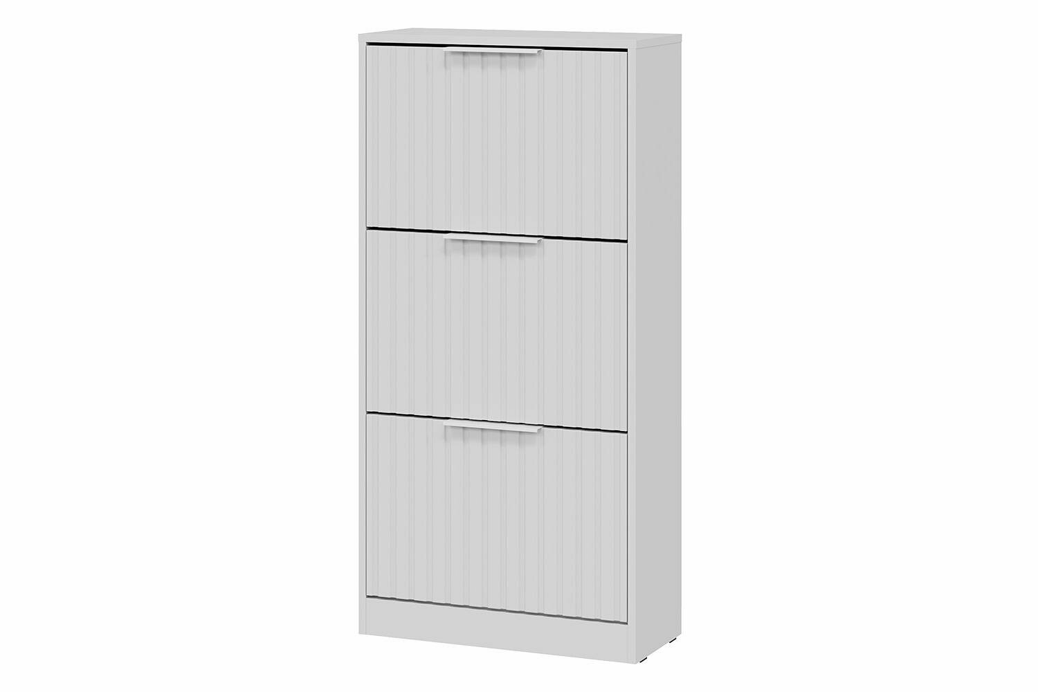 Тумба для обуви Хилтон, белый снег/белый матовый