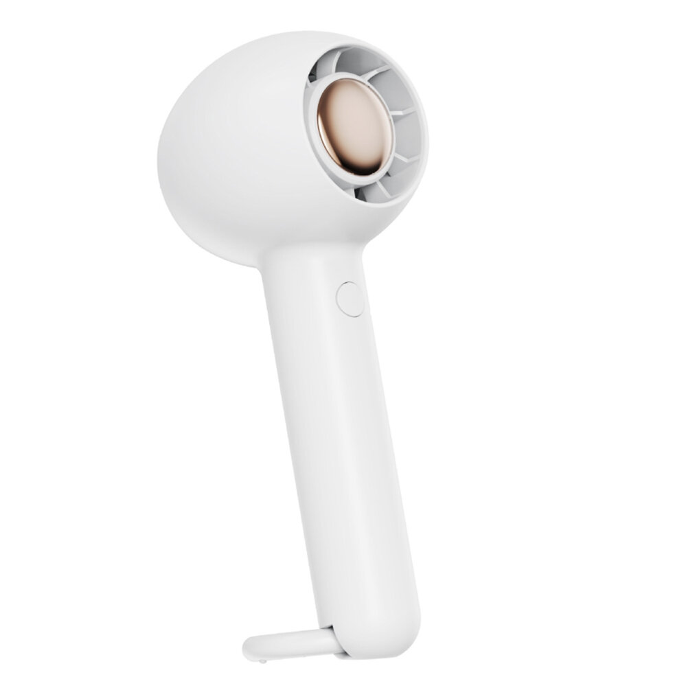 Портативный безлопастной ручной вентилятор, перезаряжаемый, бесшумный, с гибкой застежкой, 2 скорости, для активного отдыха на природе, путешествий, кемпинга, офиса.