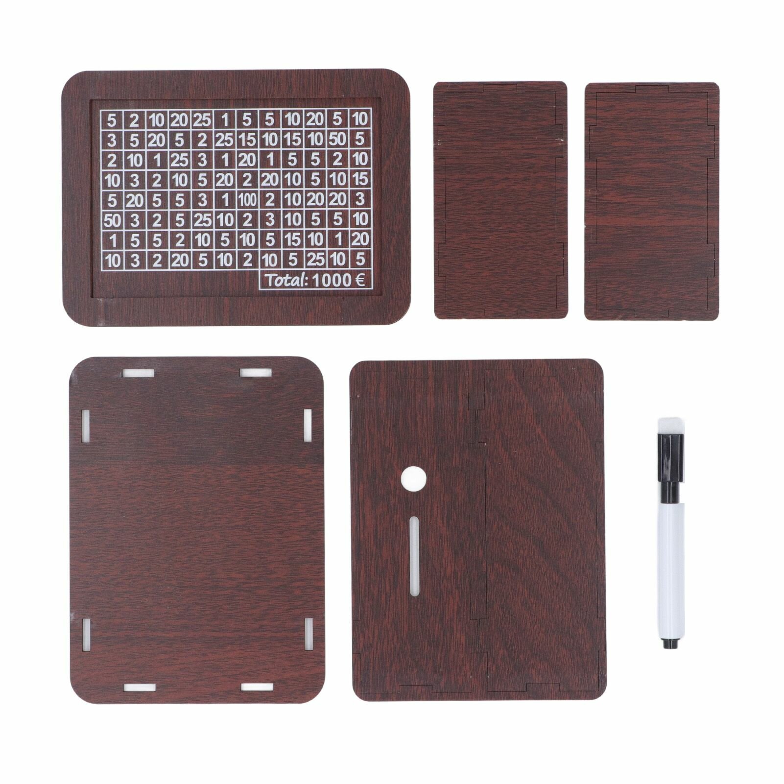 Деревянная копилка большой емкости для развития сберегательных привычек, ударопрочная детская копилка, 1000 монет