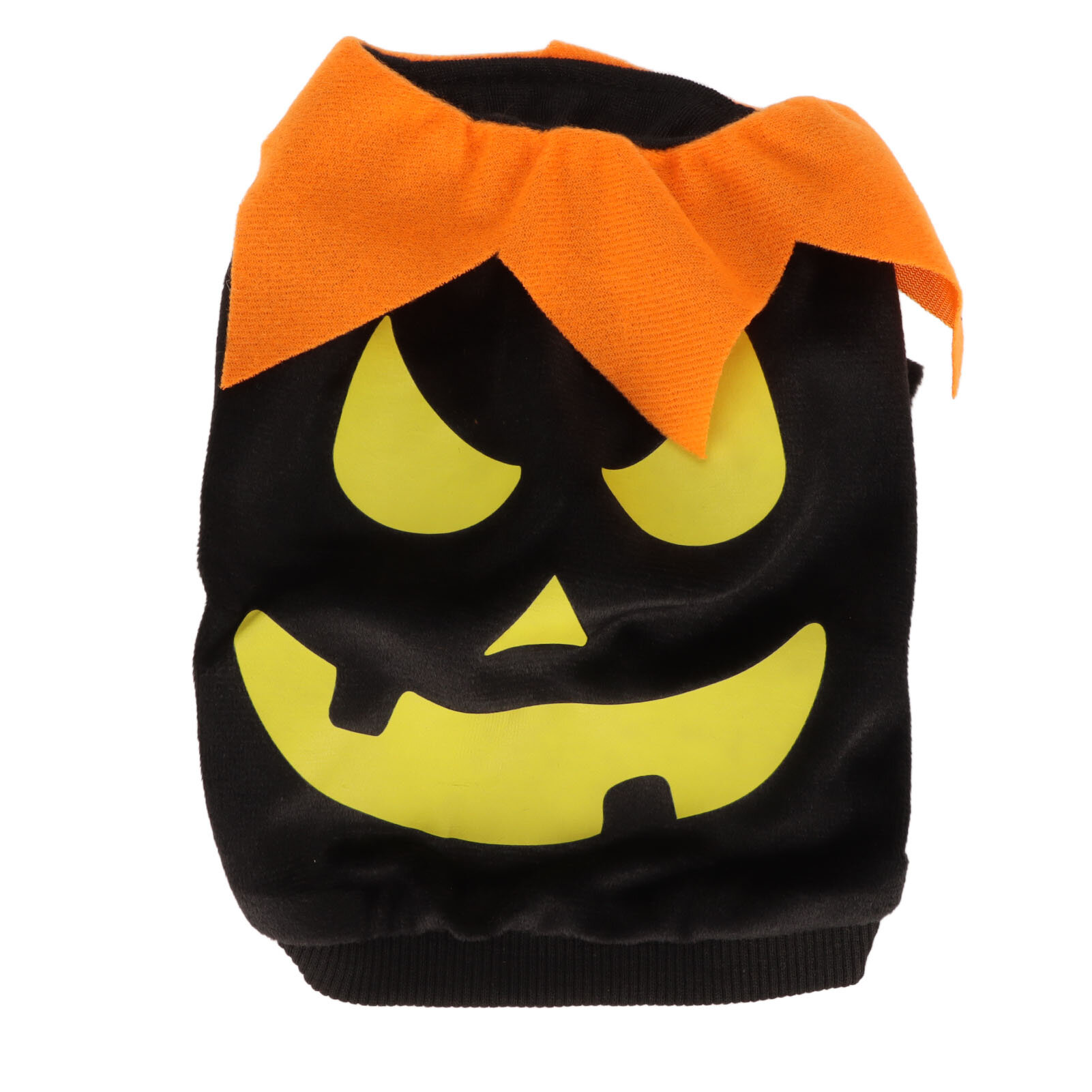 Футболка для собак на Хэллоуин с милыми тыквенными привидениями, мягкая, эластичная, для маленьких и средних собак и кошек, черная, размер XL.
