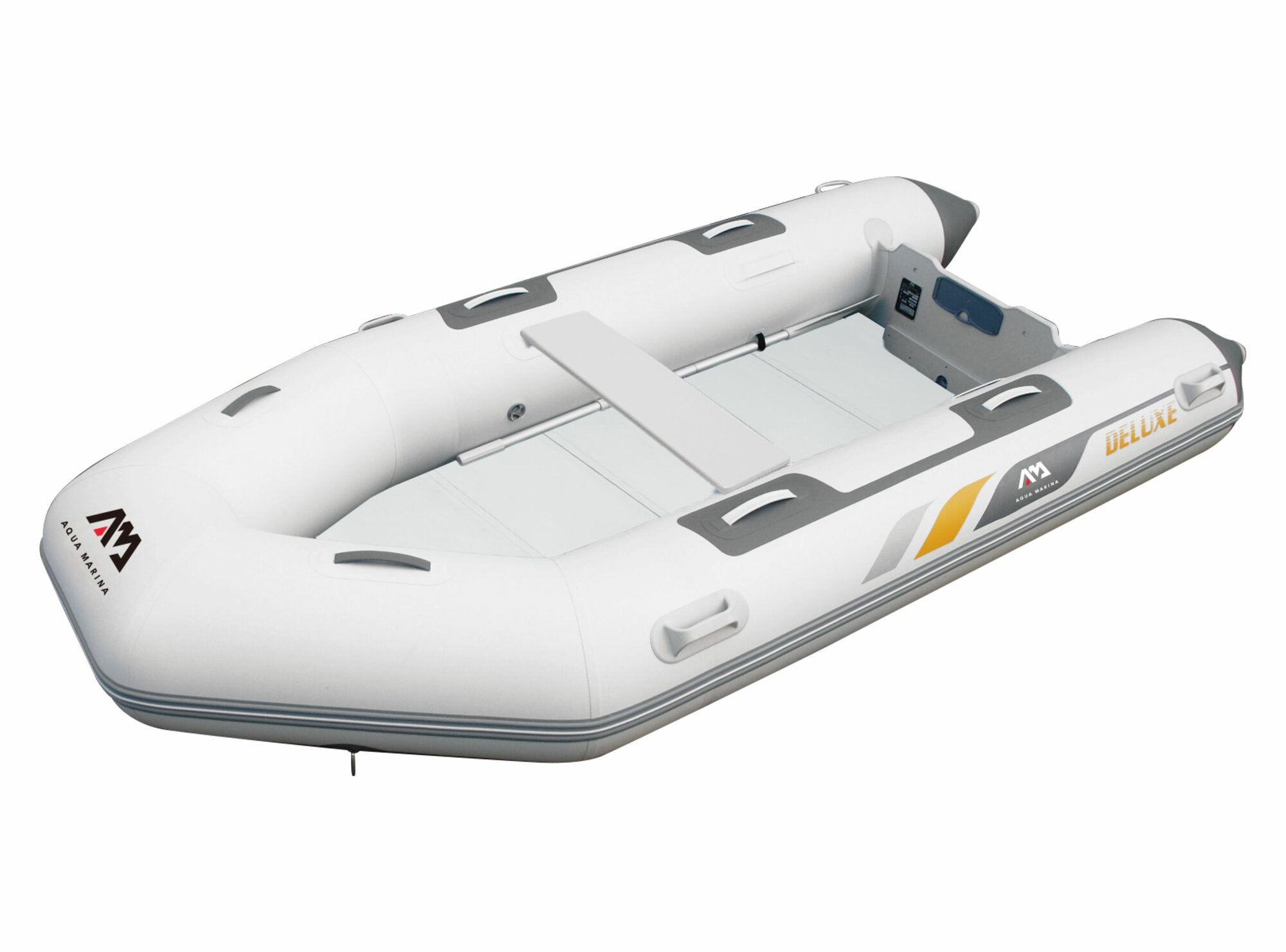Надувная лодка Aqua Marina A-DELUXE Voyager 330*153 см 11'x5' / Деревянная палуба / Лодка для рыбалки и отдыха на воде