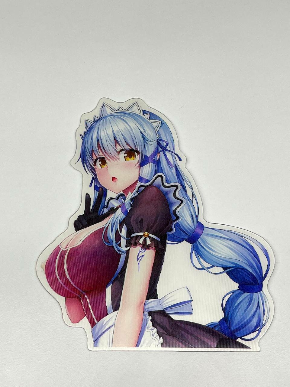 Наклейка Хентай голографическая ( голограмма ), матовая - горничная