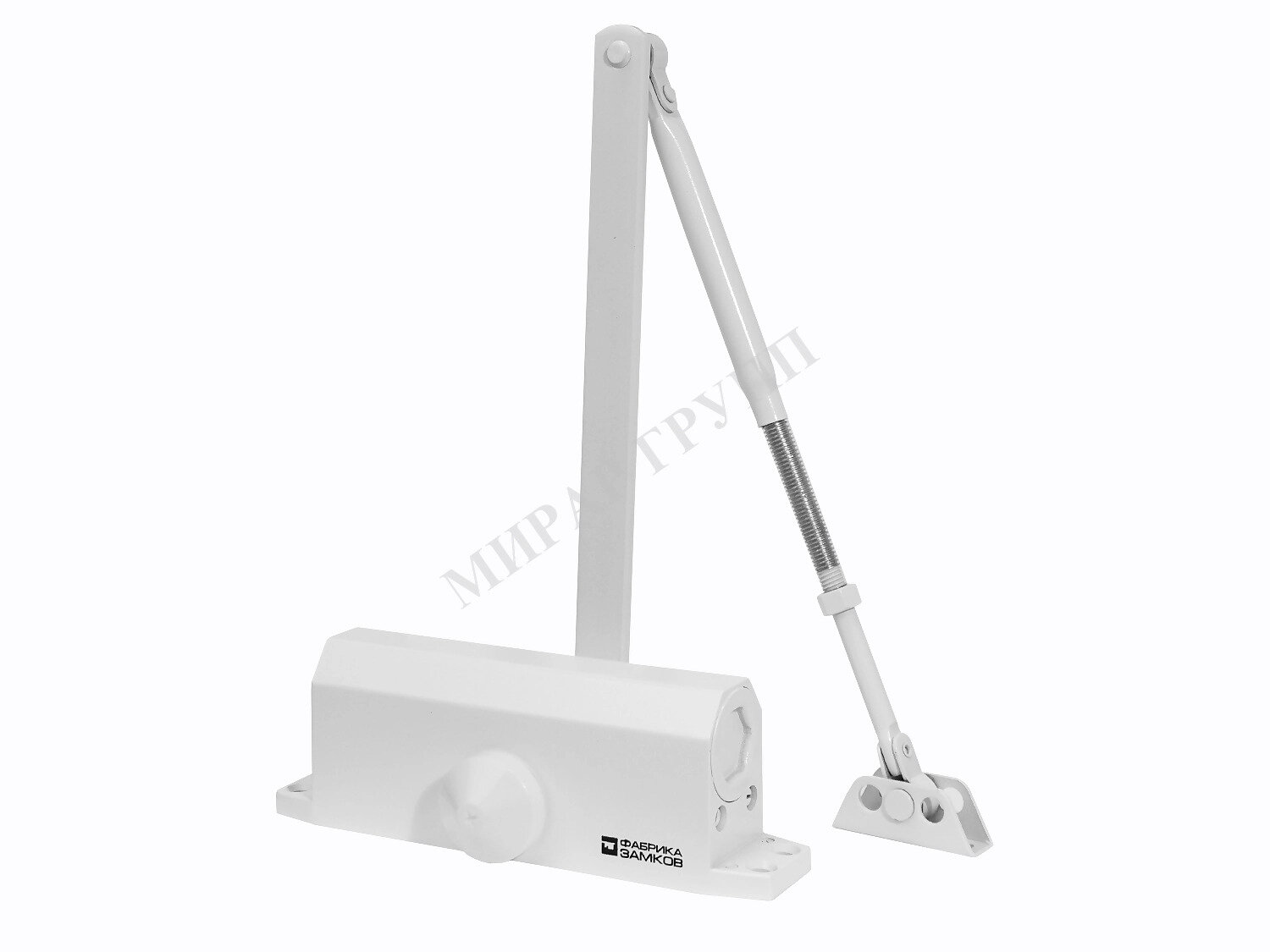 Доводчик Фабрика замков 60-90 белый