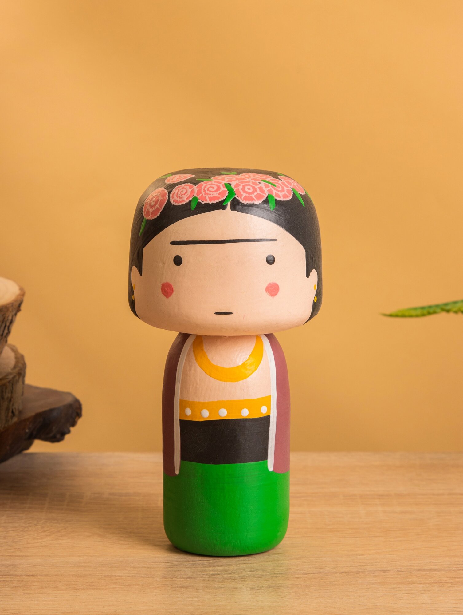 Деревянная кукла кокеши «Фрида», 8×7.5×16 см