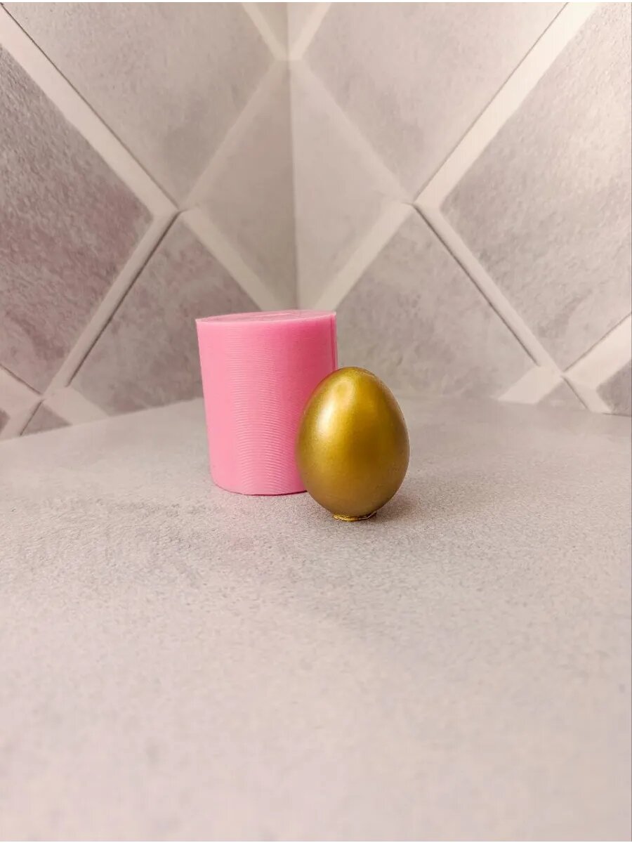 Молд силиконовый"Яйцо". Молд для изготовления свечи, мыла. Для заливки гипса, смолы, высота 5 см.