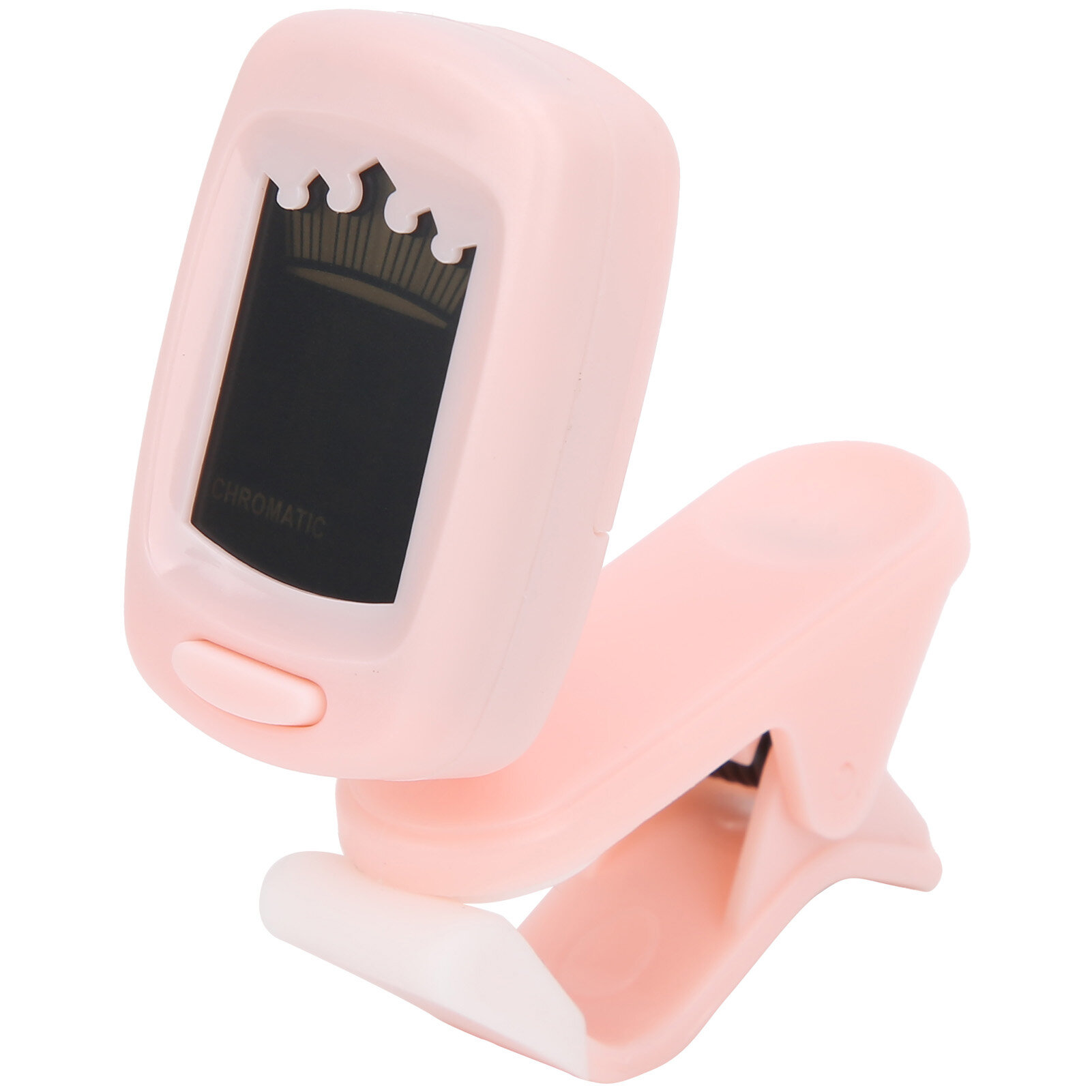 Тюнер-клипса для фолк-гитары, бас-гитары, скрипки, укулеле, высокочувствительный звукосниматель, аксессуары для инструментов, розовый