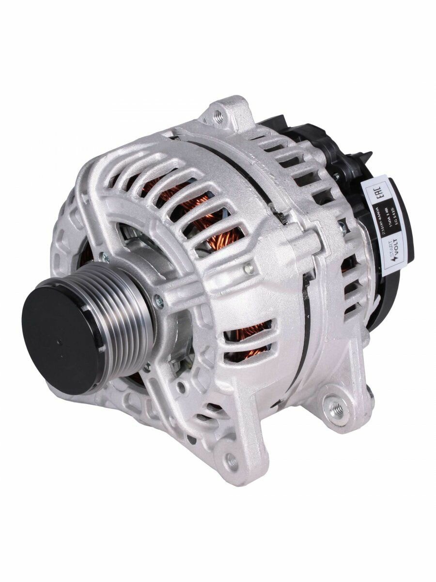 Генератор для а/м Renault Duster (10-)/Nissan Almera III (G15) (12-) 1.6i 150A (LG 1415), STARTVOLT LG1415