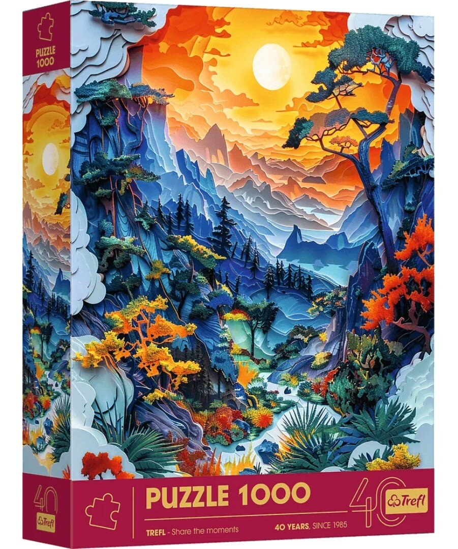 Пазл для взрослых Trefl 1000 деталей, элементов: 40 лет Trefl - Долина