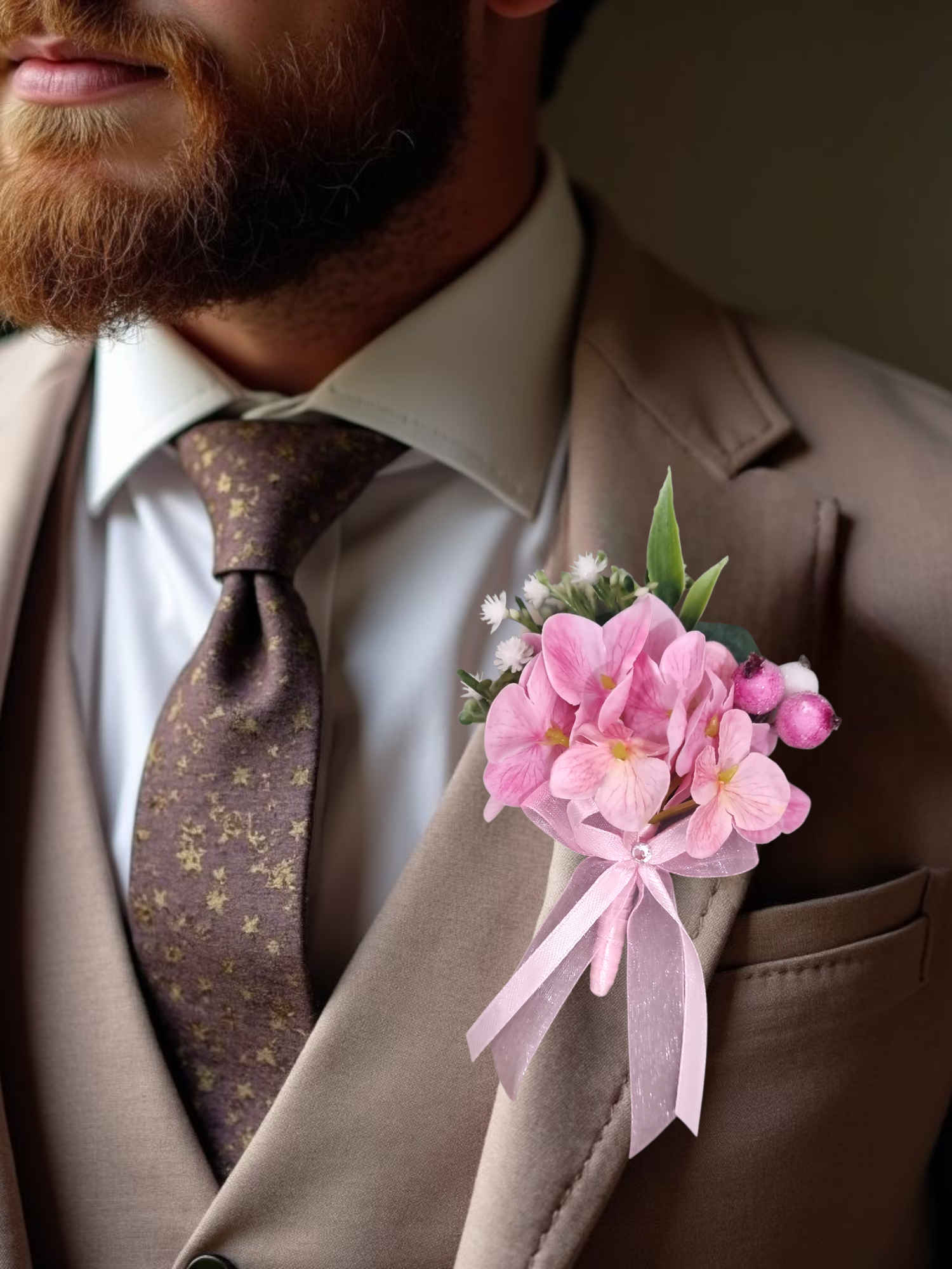 Бутоньерка для жениха или свидетеля