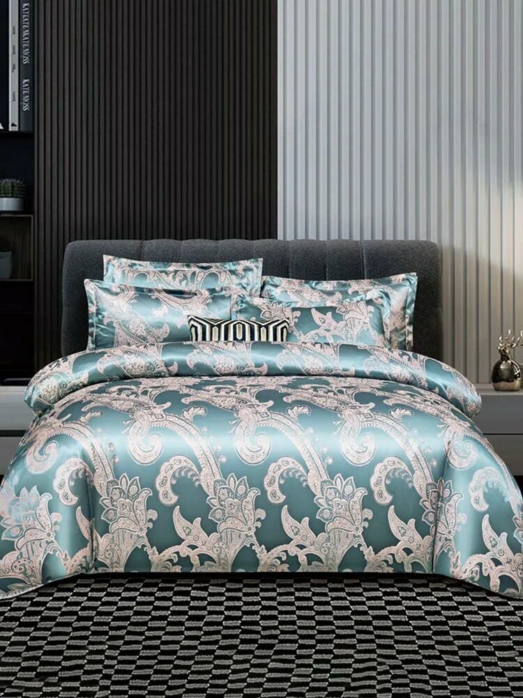 Youxin Комплект постельного белья, Модал, Сатин-жаккард, Двуспальный, наволочки 48x74