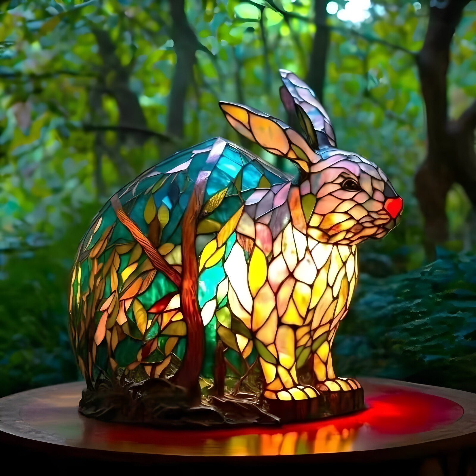 Настольная лампа Rabbit, 12В, пластик, диммируемая, USB-зарядка