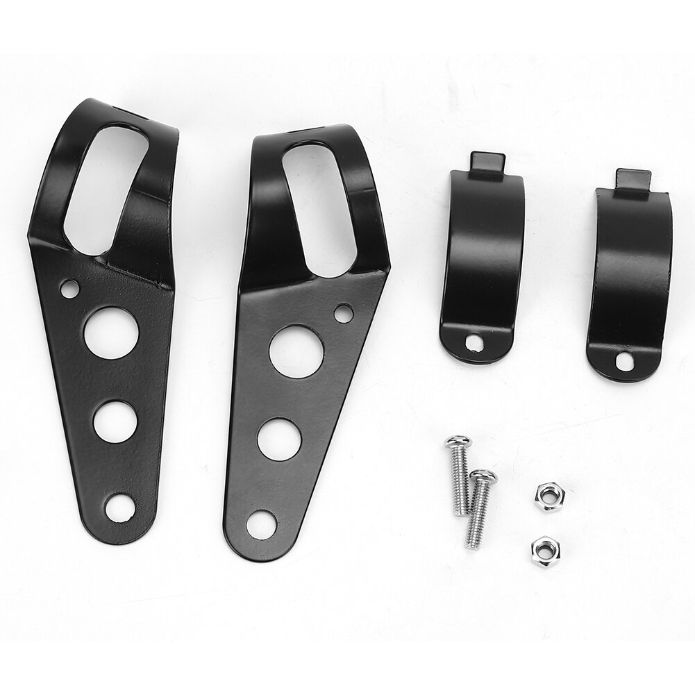 2шт Универсальное Крепление Фары Мотоцикла Кронштейны Фары Вилки Ушко для Трубки 35-43 мм/1.4-1.7 дюйма