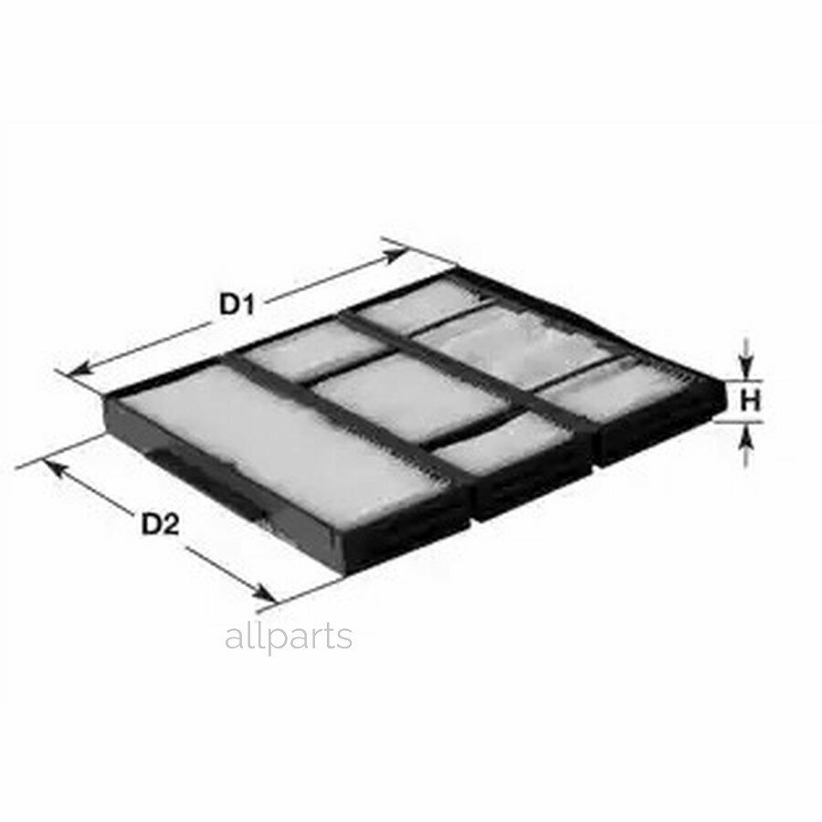 CLEAN FILTERS NC2371CA CLEAN фильтр салонный угольный NC 2371 CA (=CUK 2941-2)