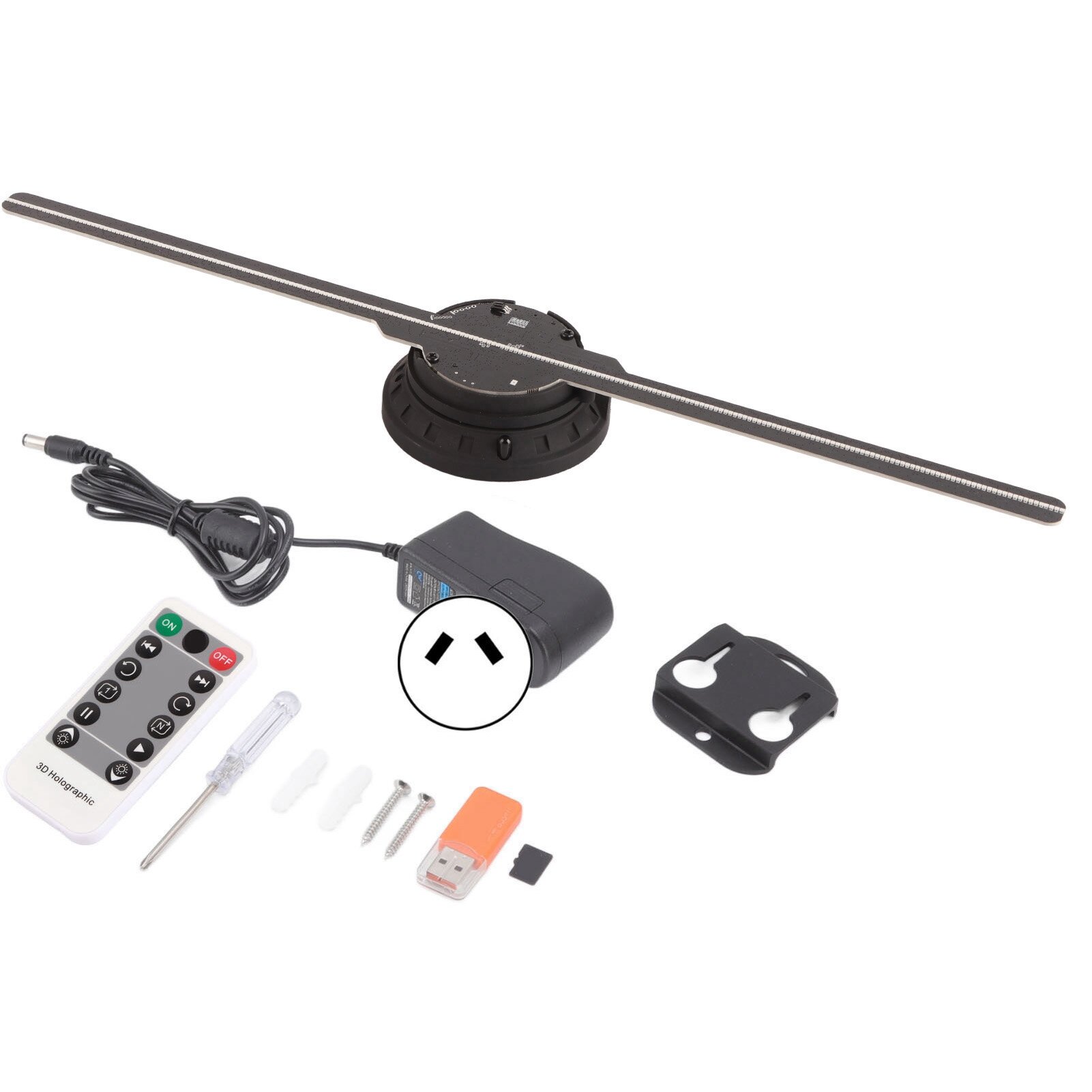 16,5-дюймовый 3D голографический дисплей LED Air Imaging Голограмма Вентилятор Проектор для Рекламы Выставка Магазин Продвижение