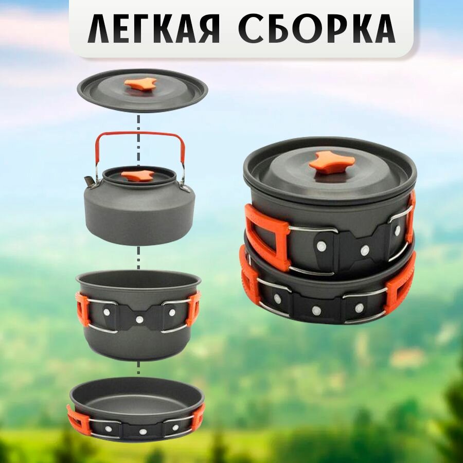 Набор туристической посуды — фото 1