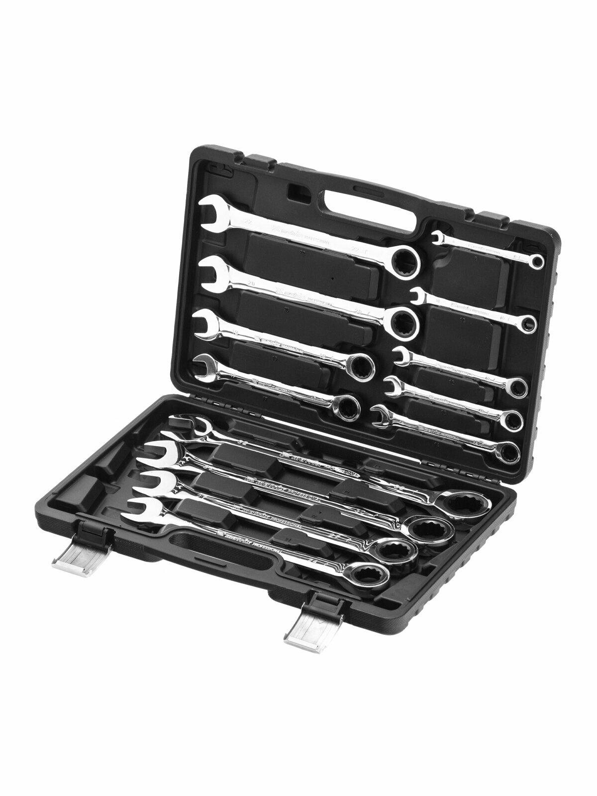 Набор ключей комбинированных Matrix трещоточных, из хромованадиевой стали, 13 шт 14797