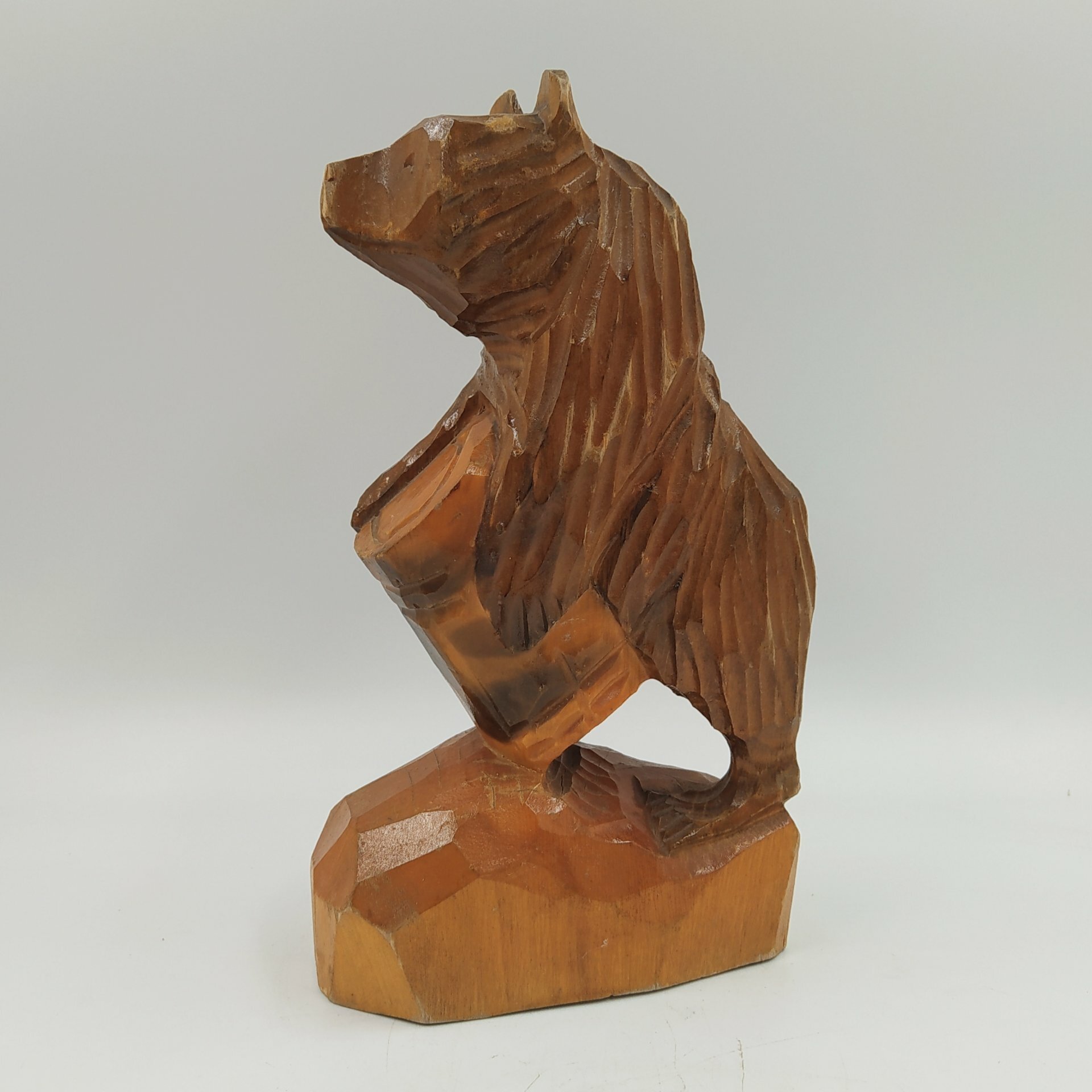 Статуэтка "Медведь", дерево, резьба, СССР, 1970-1990 гг.