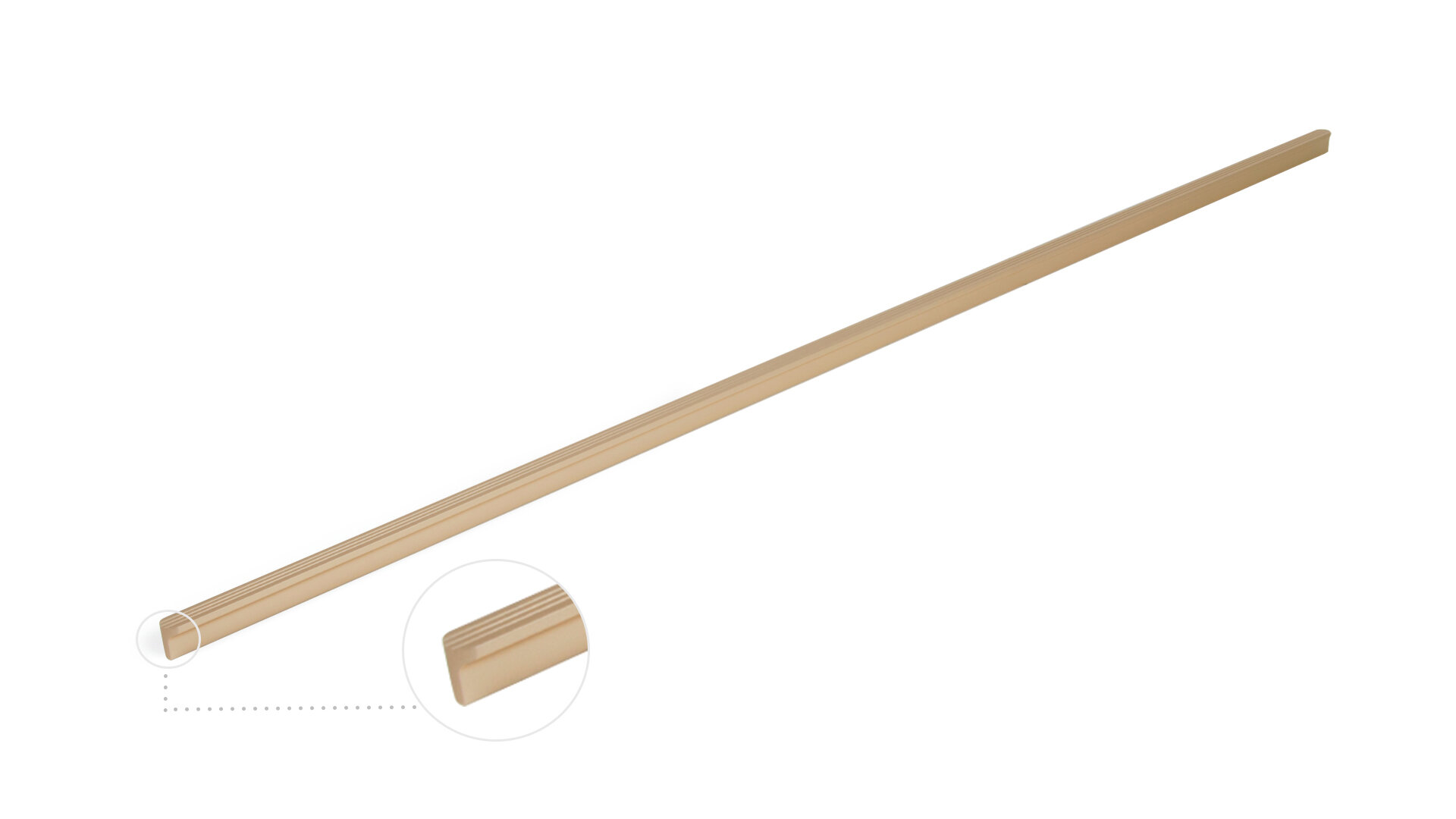 Мебельная ручка SHELL RS064SG.4/960, сатиновое золото