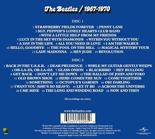 Диск The Beatles - 1967-1970 (2 CD) — фото 1