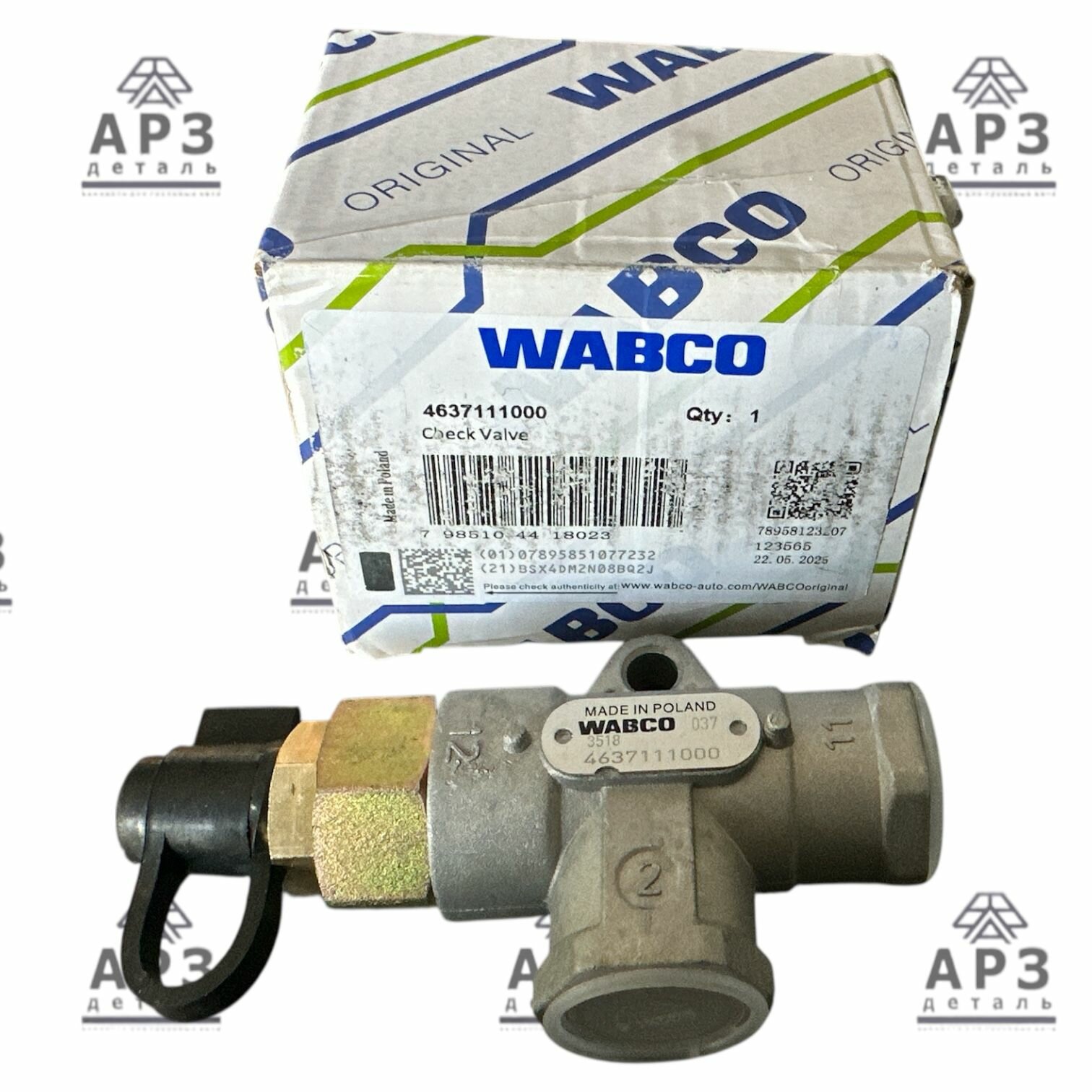 Клапан накачки шин 4637111000 Wabco