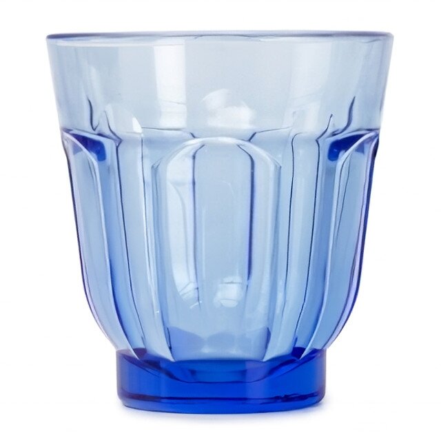 LUMINARC Роман низкий стакан из стекла 250 мл синий для стильной подачи и сервировки дома