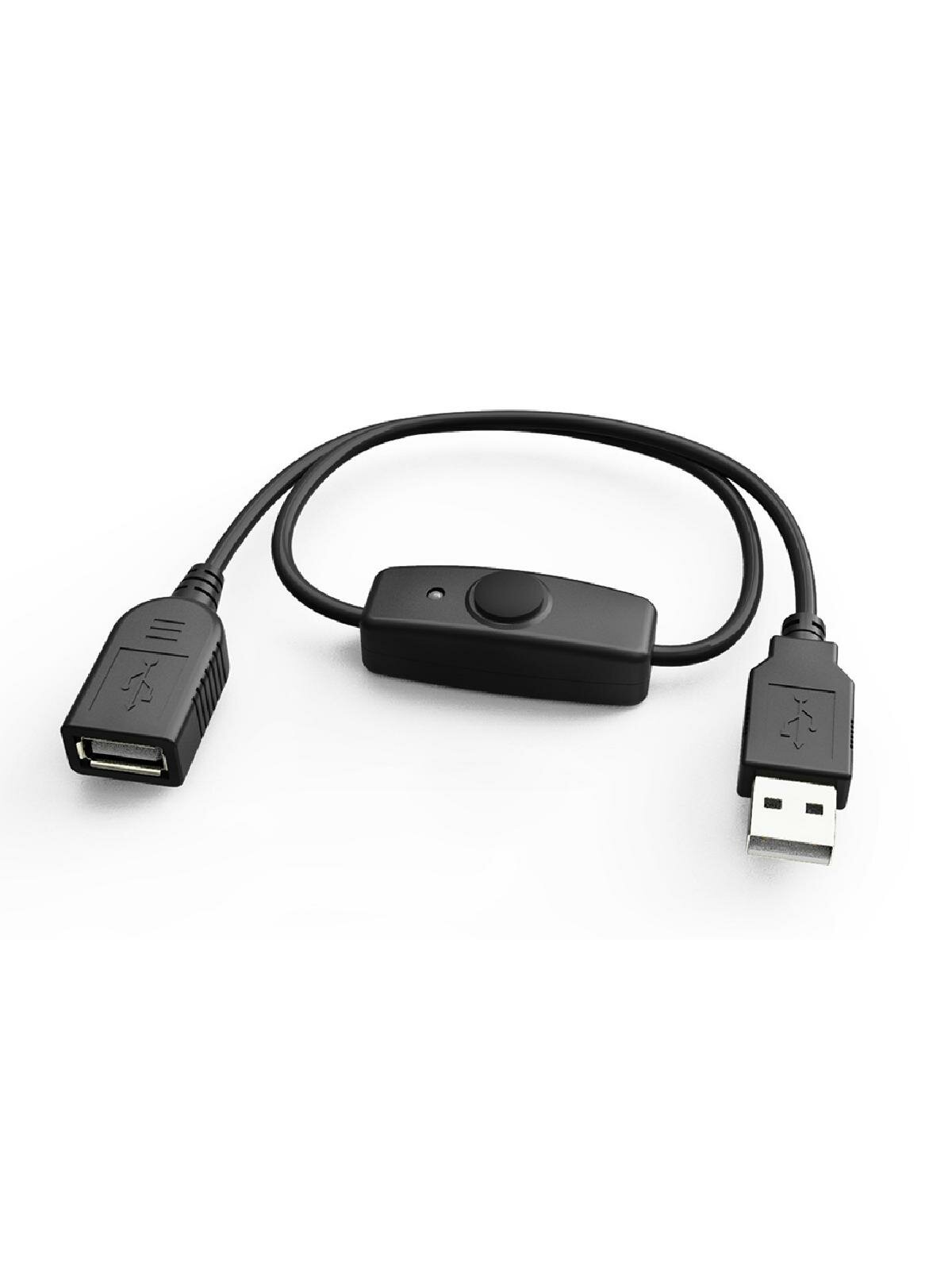 Data Sync USB 2.0 Extender Cord USB Extension Cable With ON OFF Switch Indicator for PC USB Fan LED Lamp