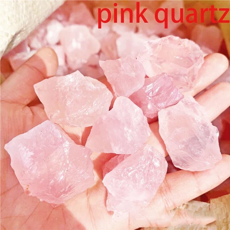 Необработанный набор кристаллов Коллекция Обсидиан Аметист Лазурит Флюорит Розовый, pink quartz