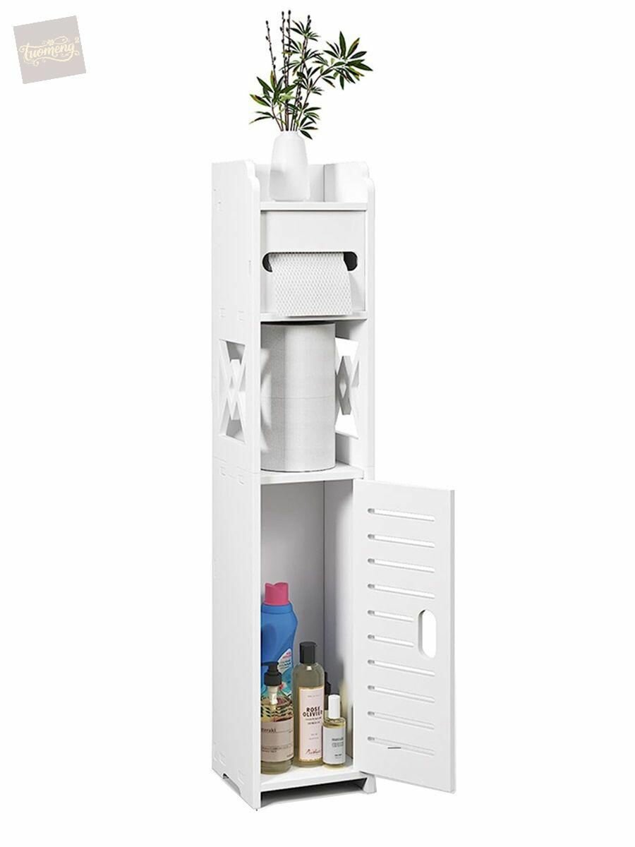 Стеллаж для хранения в ванной, Напольный шкафчик рядом с туалетом, Шкаф для хранения