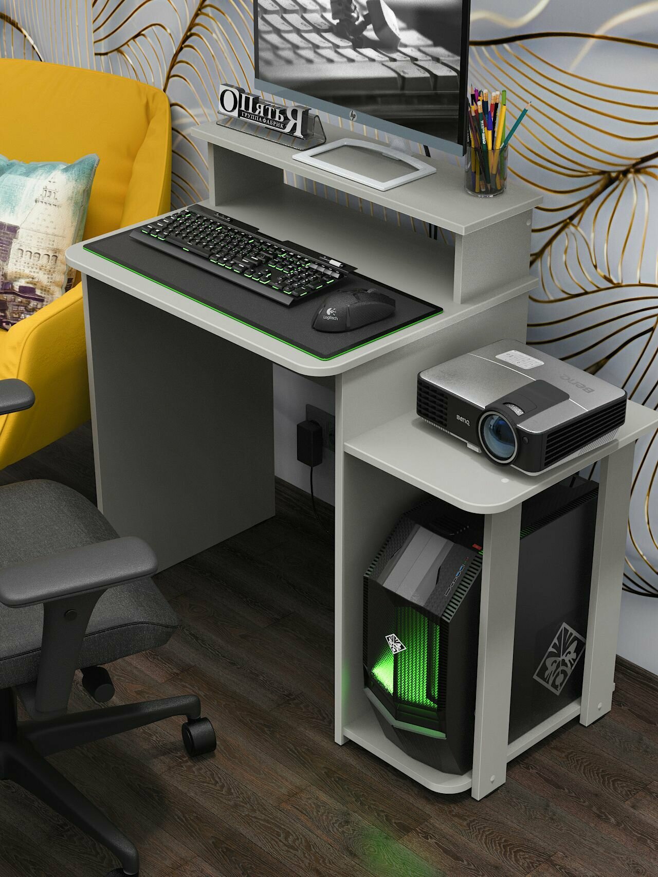 Стол письменный рабочий для школьника, компьютерный стол