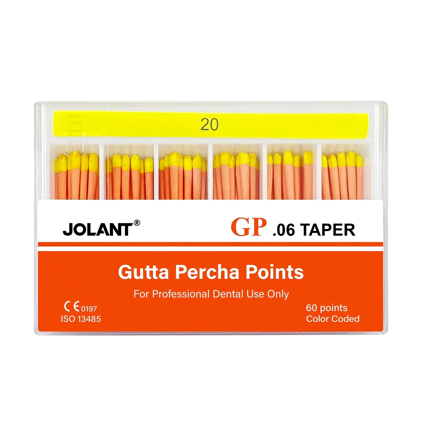 JOLANT Dental Gutta Percha Points 02/04/06 F1 F2 F3 GP-06 Taper 20