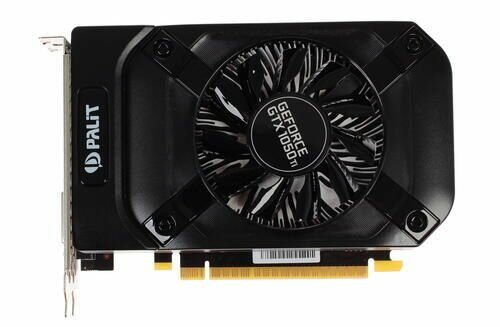 Видеокарта Palit GeForce GTX 1050 Ti STORMX (NE5105T018G1-1070F) - PCI-E 3.0, 4 ГБ, GDDR5, 128 бит, DisplayPort, DVI-D, HDMI, GPU 1290 МГц