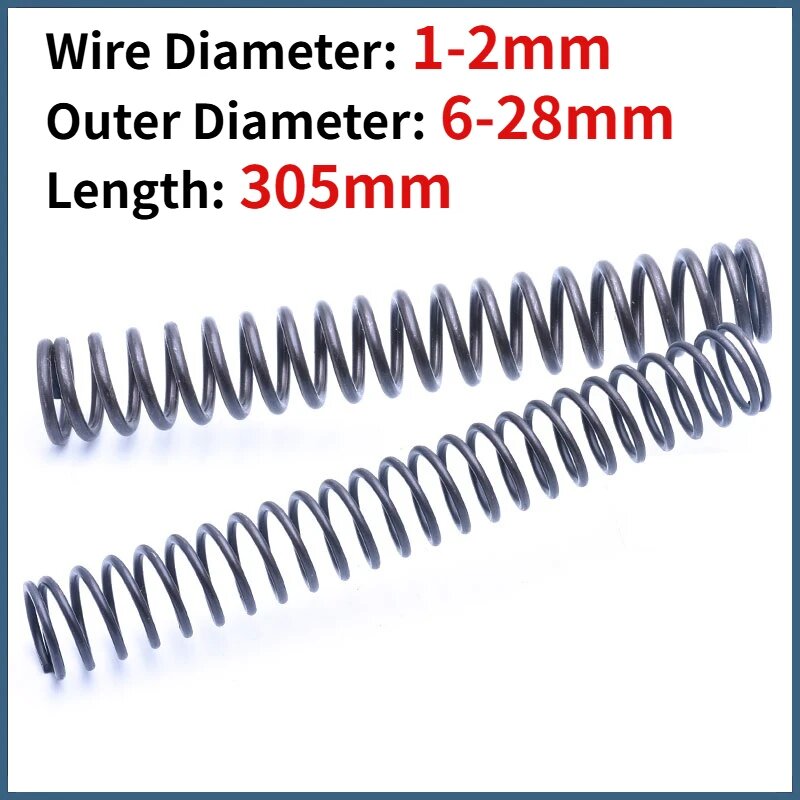 Компрессионная пружина из пружинной стали 2mm(1pcs), 22mm