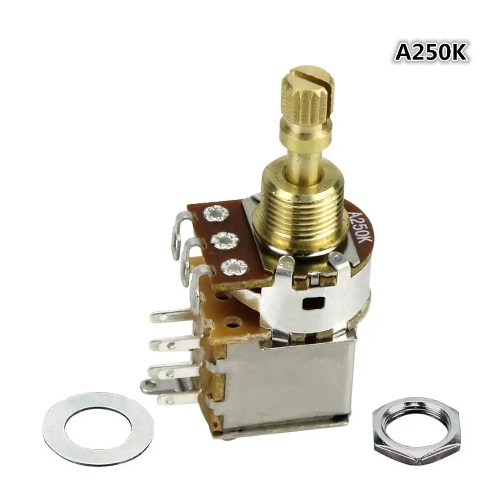 FLEOR Потенциометр для гитары A250K/B250K/A500K/B500K A250K