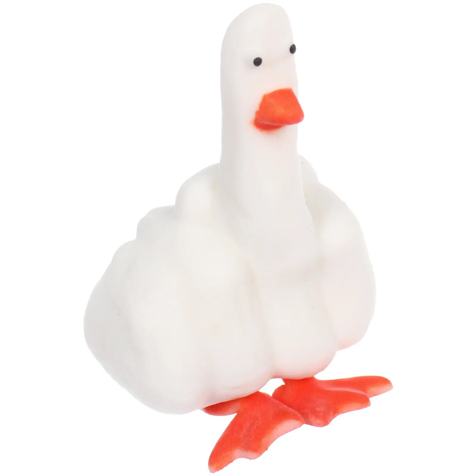 Игрушка антистресс 'Утка' 11,5х5,5см, мягкая резина с песком