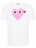 Футболка Comme des Garcons PLAY, размер XS, серебристый
