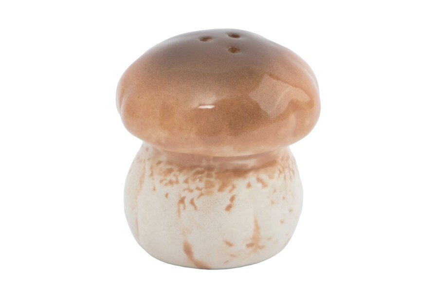 Емкость для соли или перца, 7 см, керамика, молочно-коричневая, Гриб, Autumn forest (Anna Lafarg)