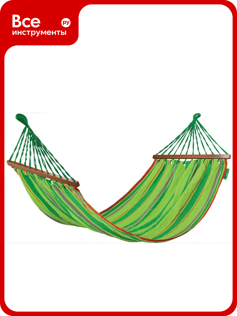 Гамак с деревянными планками PALISAD Camping 200х100 см 69586, деревянный,