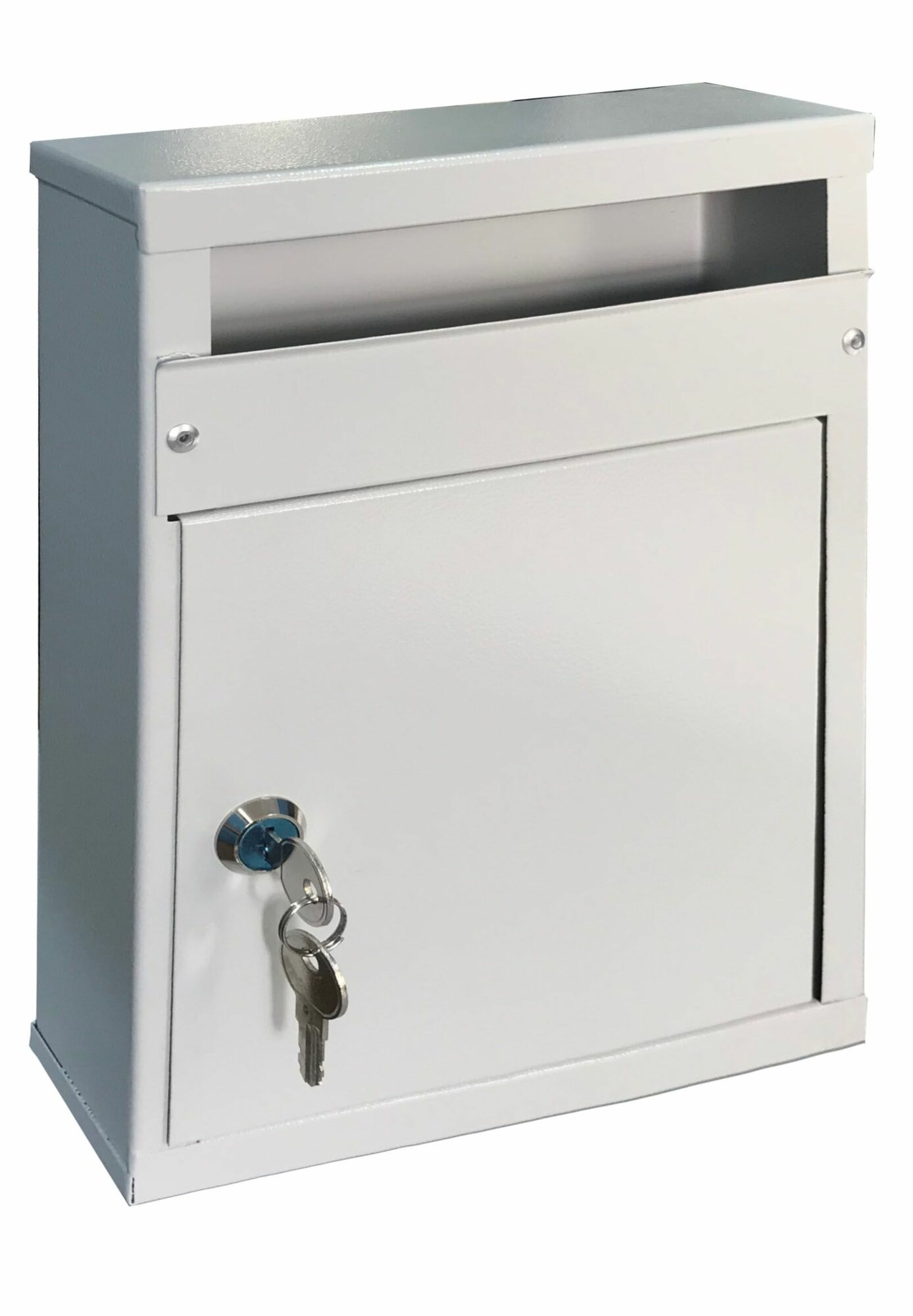 Ящик почтовый индивидуальный, с замком, металл, цвет светло-серый