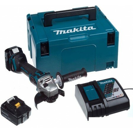 Makita DGA504RTJ (с 2-мя АКБ, кейс)