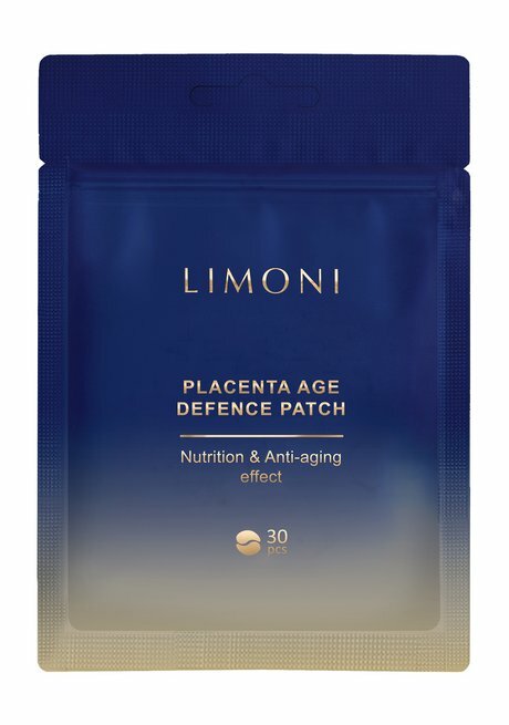 Limoni Placenta Age Defence Patch30 Pack 30 питательных тканевых патчей для омоложения области вокруг глаз с фитоплацентой 100мл
