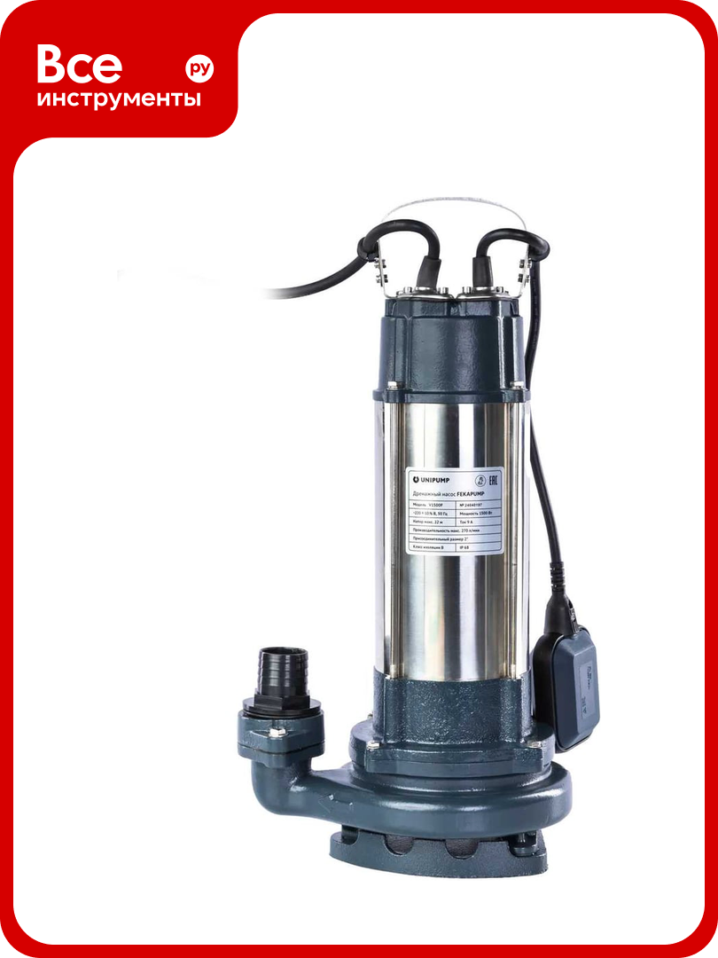 Дренажный насос Unipump FEKAPUMP V 1500F 89415