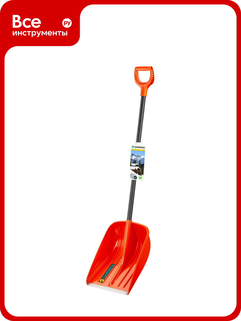 Лопата для уборки снега AMIGO Gardena полипропилен val 78107, алюминиевый, материал алюминий