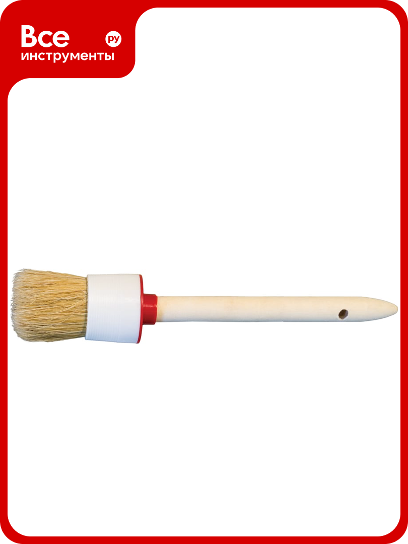 Круглая кисть KRAFOR №4, 25мм 001-0025 49224