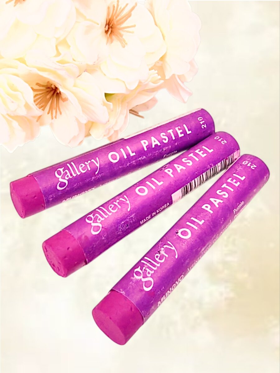 Пастель масляная мягкая профессиональная MUNGYO Gallery Пурпурный №210 (3шт)