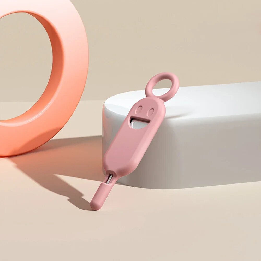 2 в 1, игла для извлечения SIM-карты с чехлом для хранения, держатель для SIM-карты для 1X Pink