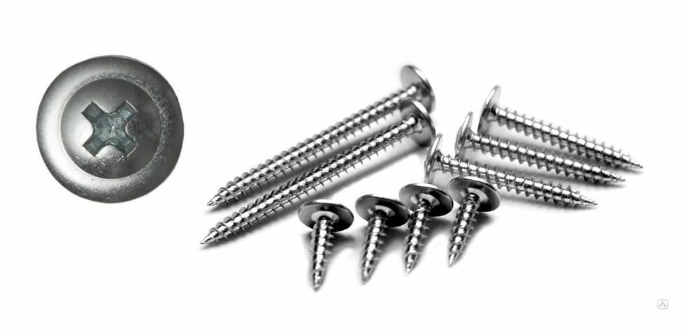 Саморез 4,2х16 по металлу полусфера с пресс-шайбой, оцинк, острый 280 мл (270 шт.)