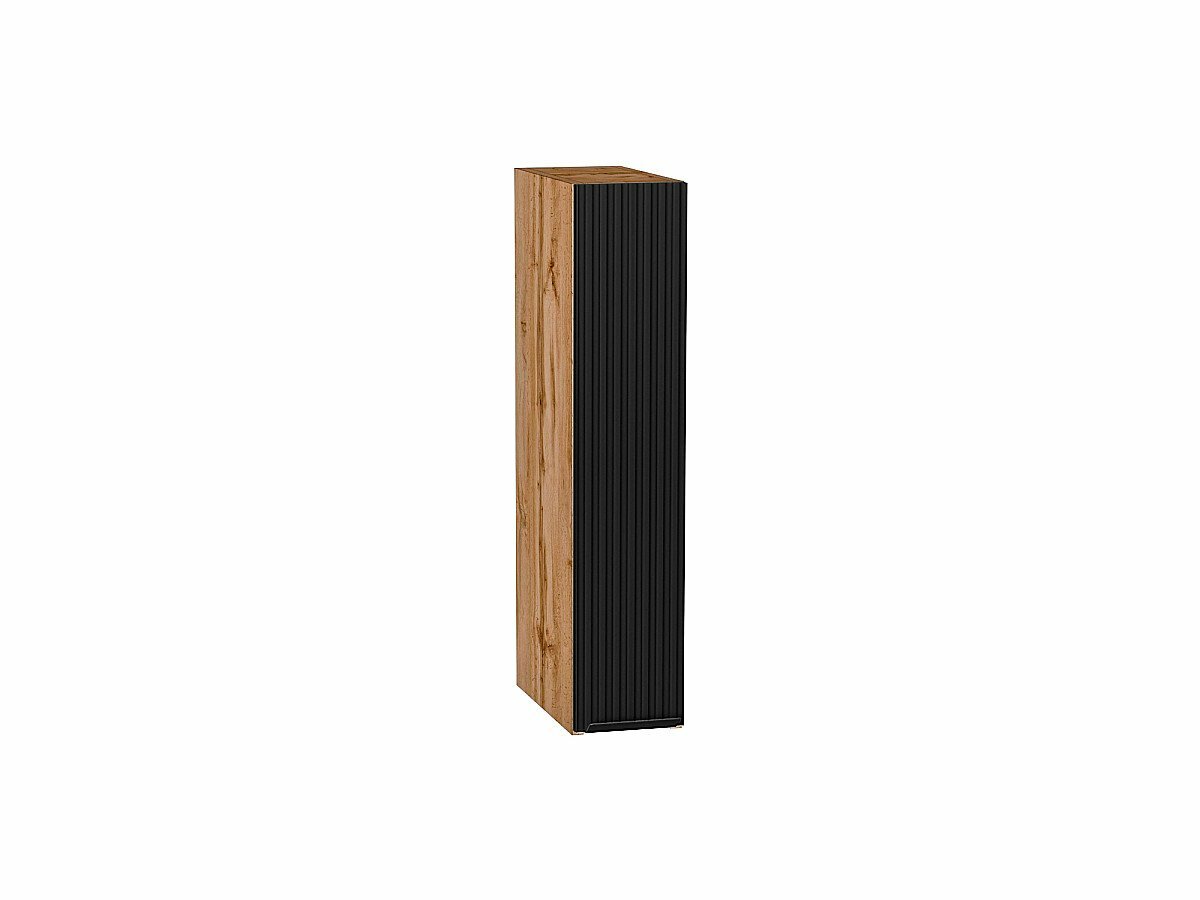 Шкаф верхний бутылочница Евро Лайн, цвет фасада Антрацит, цвет каркаса Дуб Вотан, 716*150*318 мм