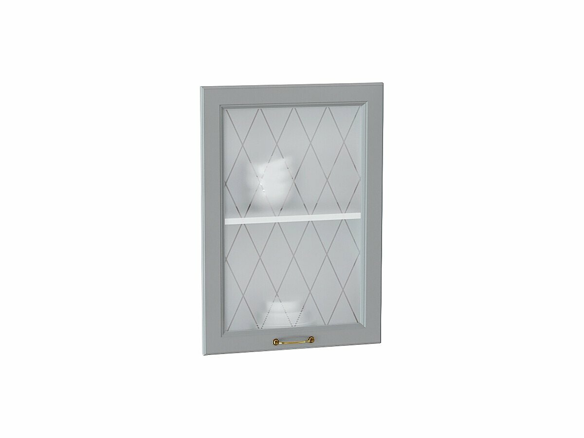 Комплект фасадов Ницца со стеклом для каркаса Ф-35 В500, цвет фасада Графит, 712*496*16 мм