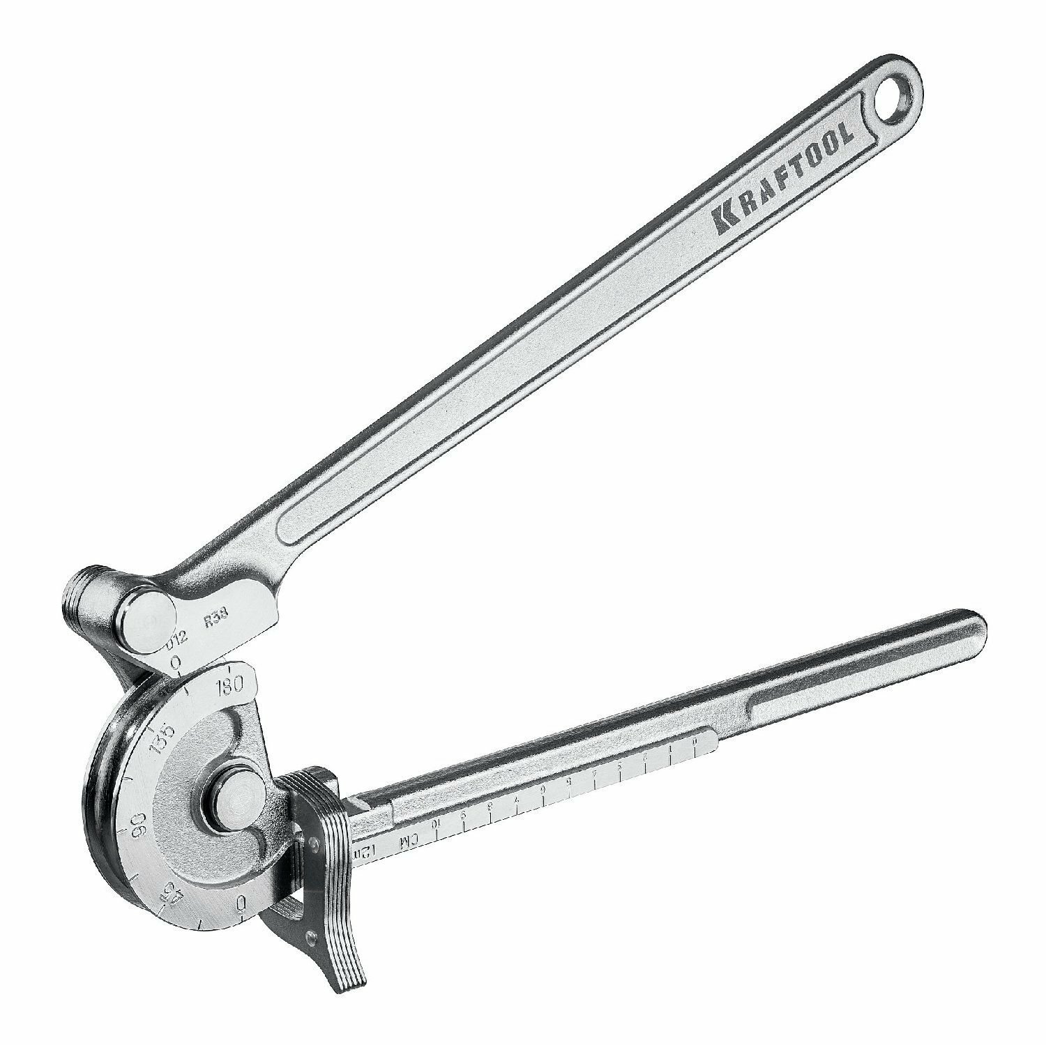 Рычажный трубогиб KRAFTOOL для нержавеющей стали диаметром 12 мм с углом гибки до 180 градусов кованая сталь