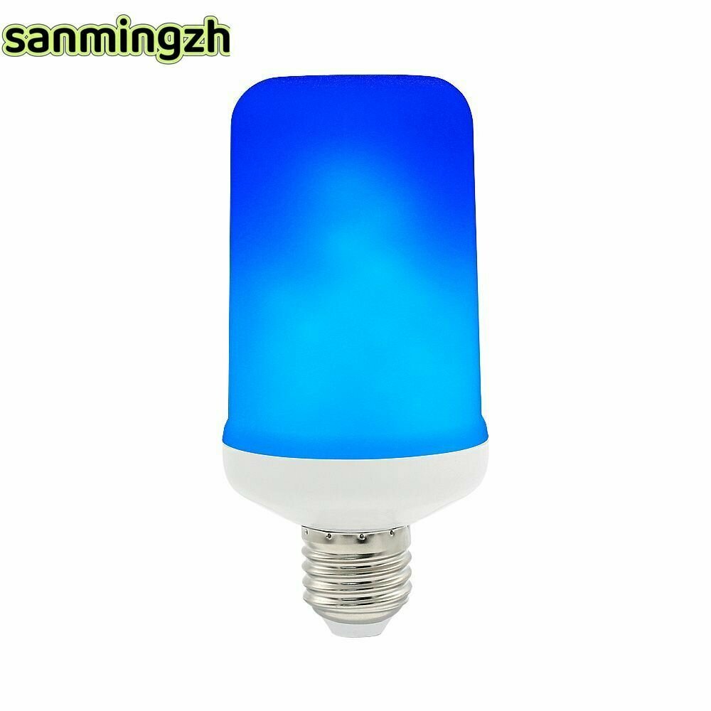 Лампочка Эффект пламени светодиодный Мерцание огня 3 режима E27 6 Вт 220в для дом праздник 1 шт.